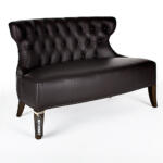 Piet Boon Bo Sofa donkerbruin leder // Afm. 414cm breed - Canoof.nl